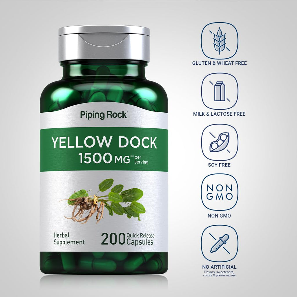 Natural health support with yellow dock