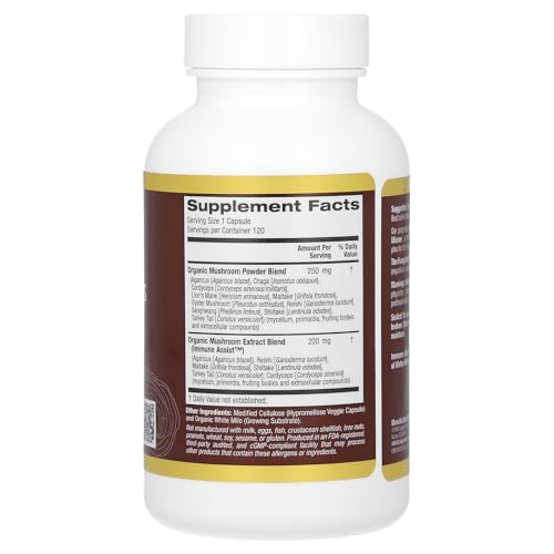 natural health with mushroom capsules