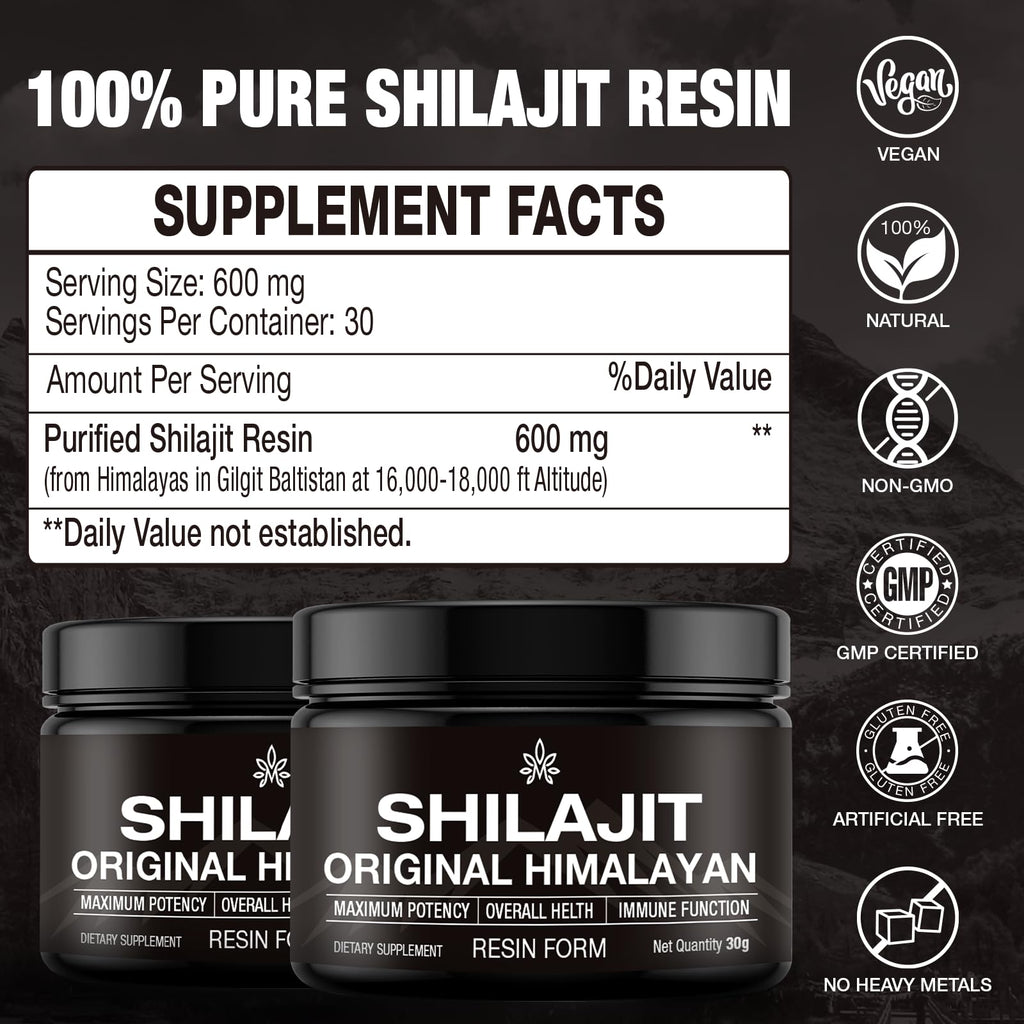 natural health with shilajit resin