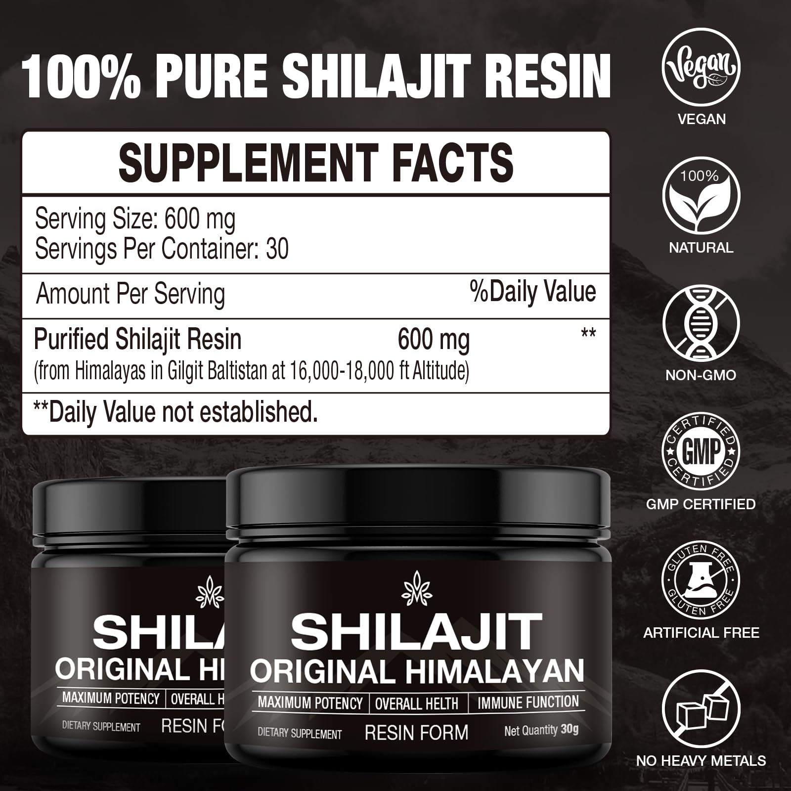 natural health with shilajit resin