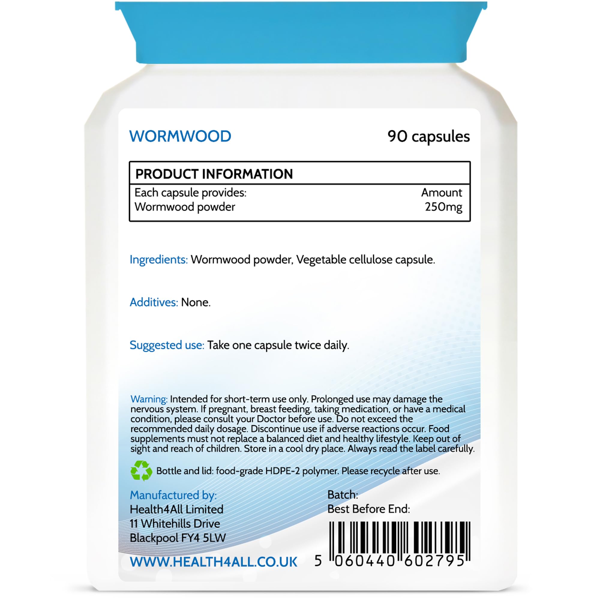 natural health with wormwood capsules