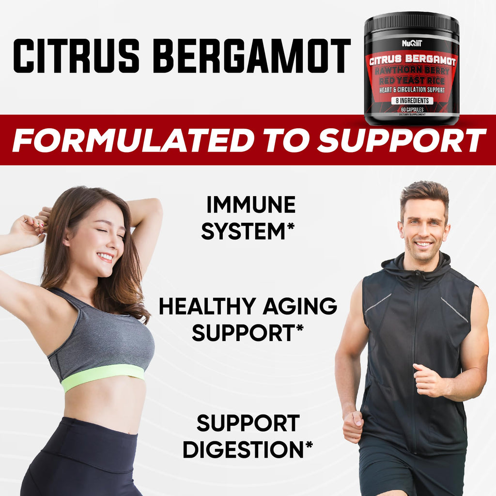 Natural heart health supplement with hawthorn