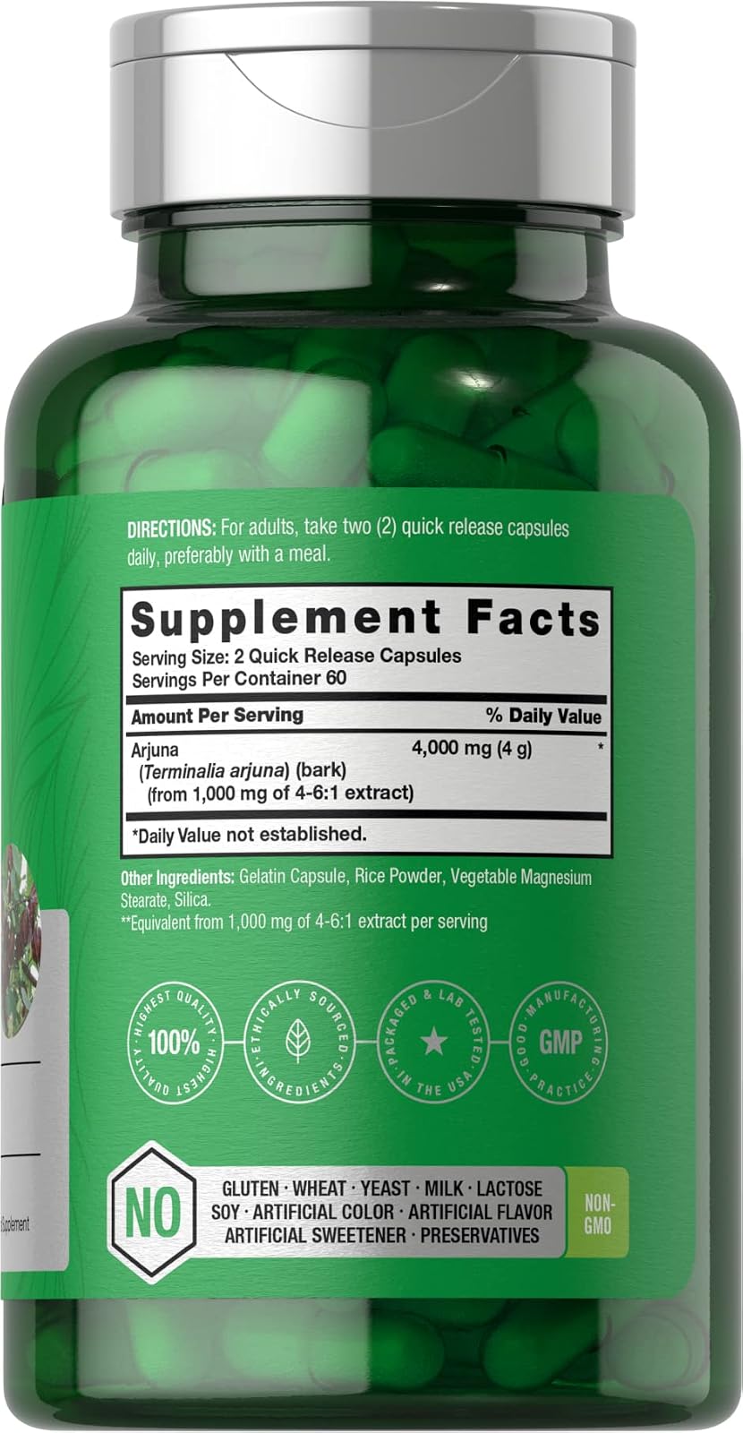 natural heart health support Arjuna