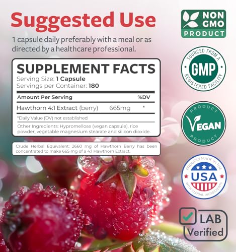 Natural heart health support capsules