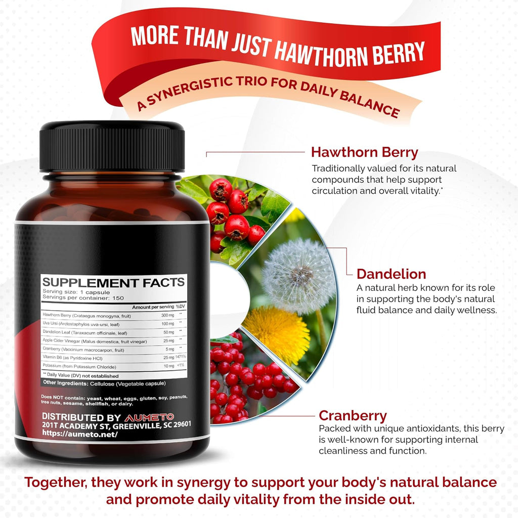 Natural heart health support capsules