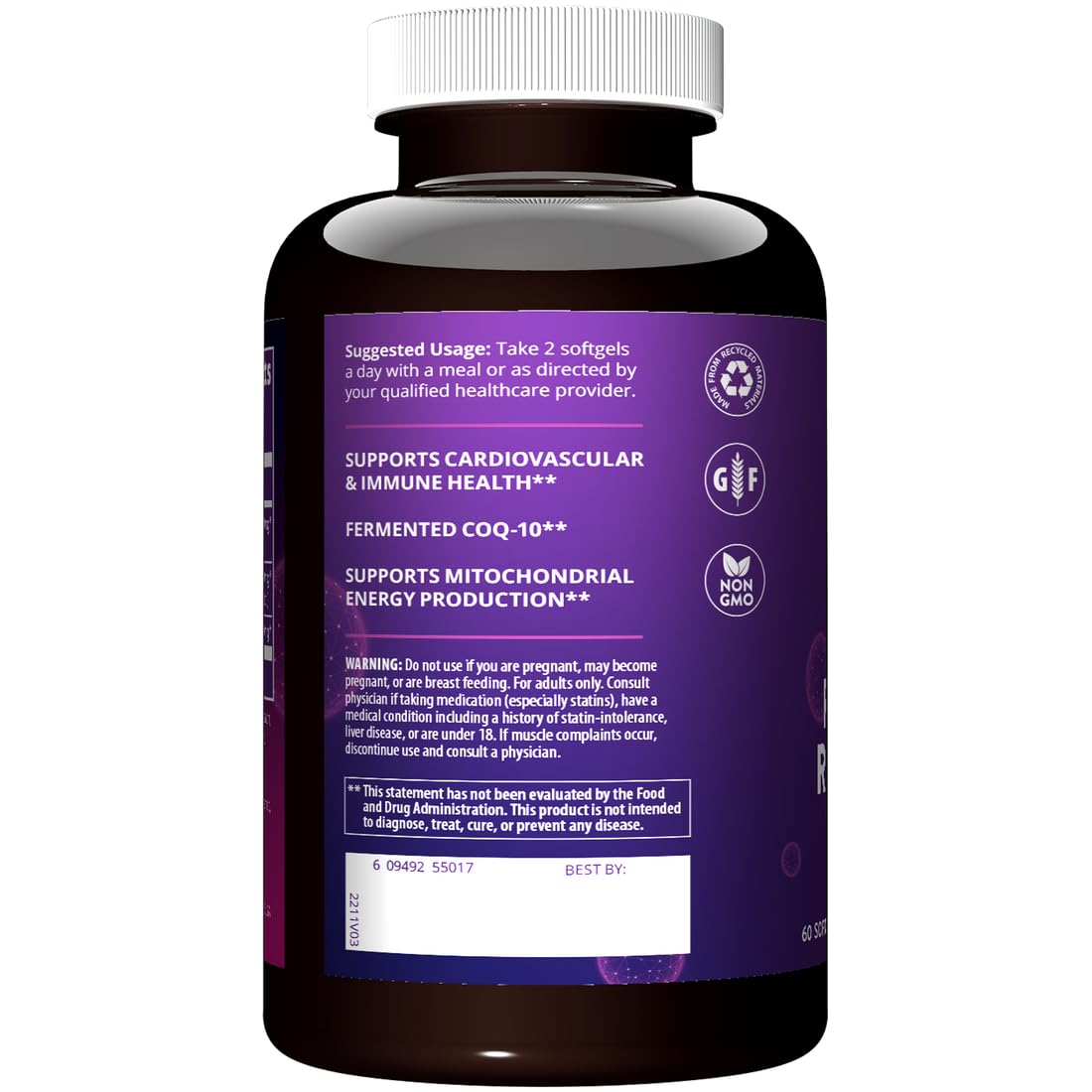 Natural heart health support formula