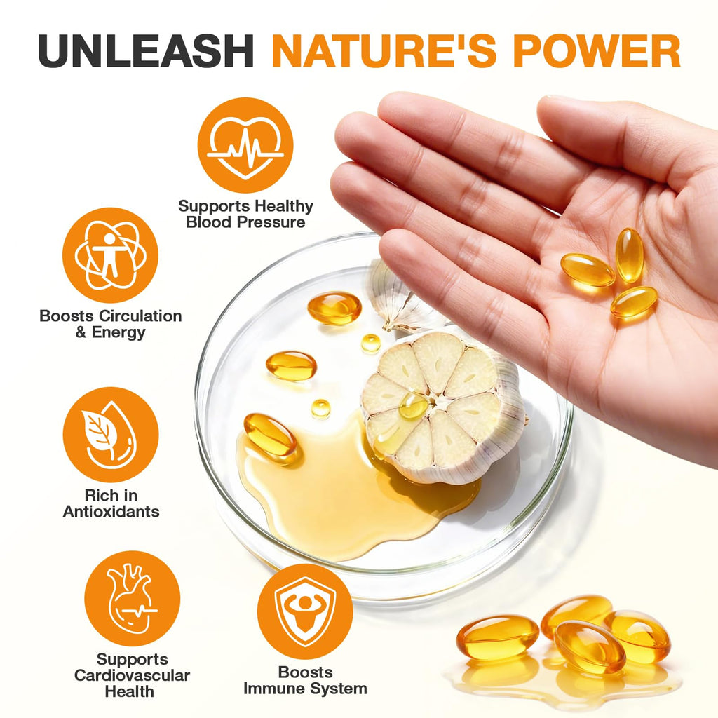 Natural heart health support garlic