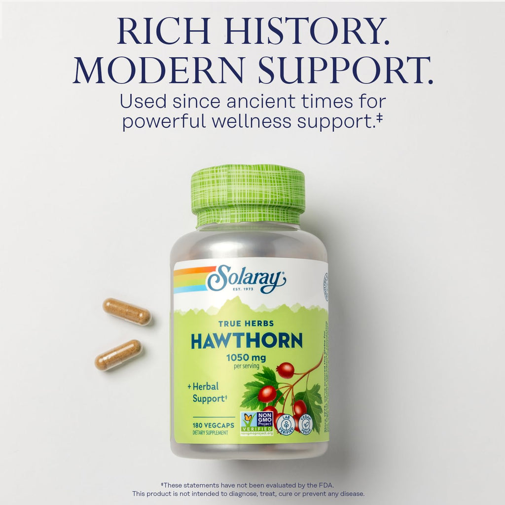 natural heart support hawthorn capsules