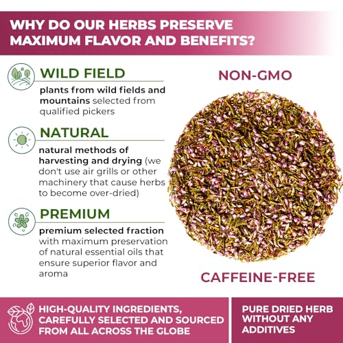 natural heather flowers tea