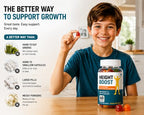 Natural height support gummies for children
