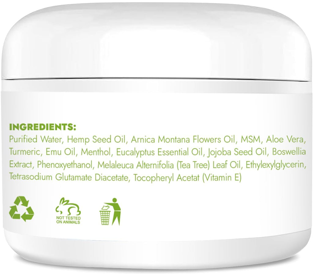 natural hemp cream for joint support
