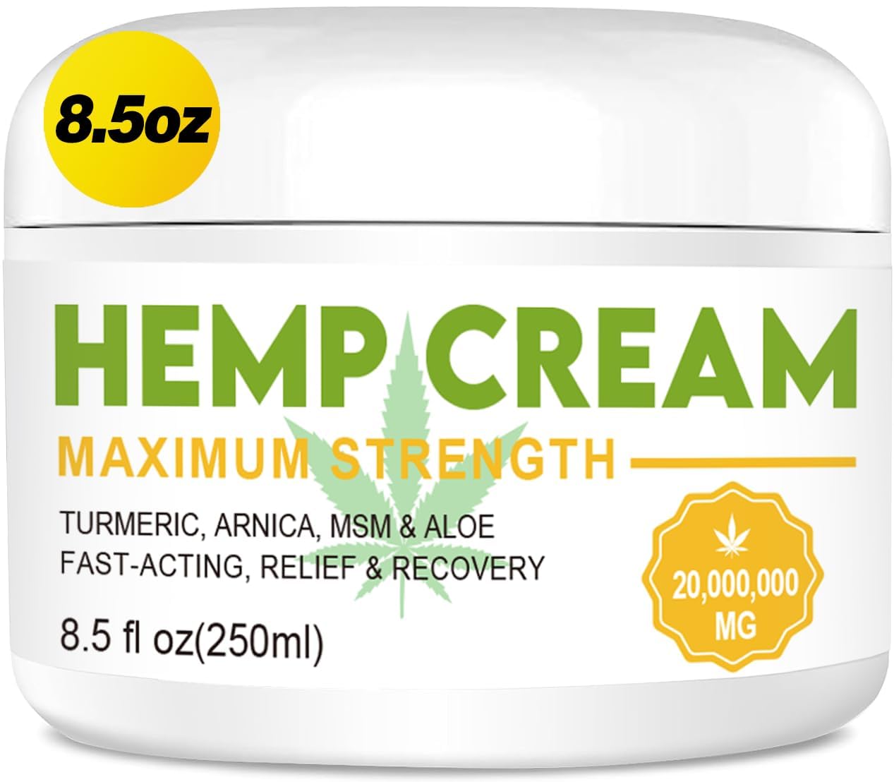 natural hemp cream with arnica