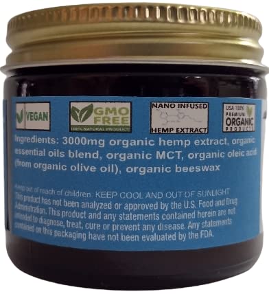 Natural hemp gel for soothing discomfort