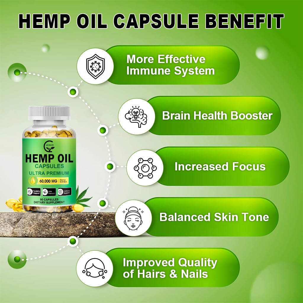 Natural hemp oil supplement