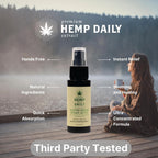 Natural hemp spray for vitality