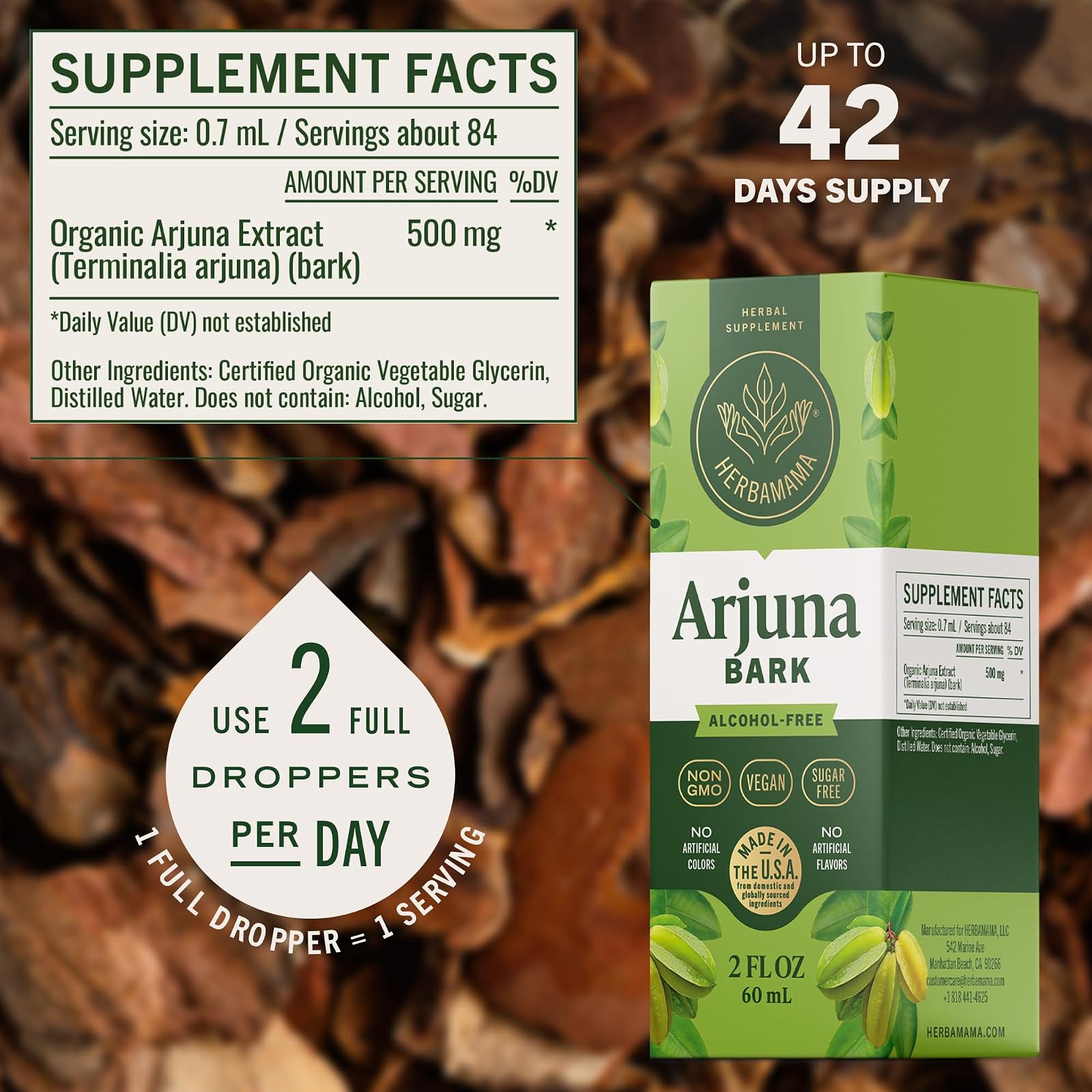 Natural herbal Arjuna extract benefits