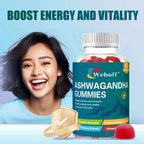 Natural herbal Ashwagandha gummies for relaxation