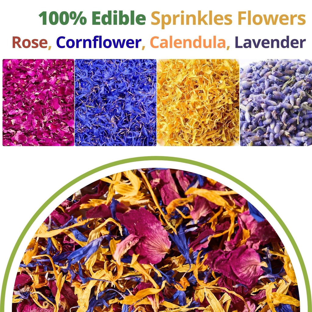 natural herbal blend for cake decoration