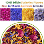 natural herbal blend for cake decoration