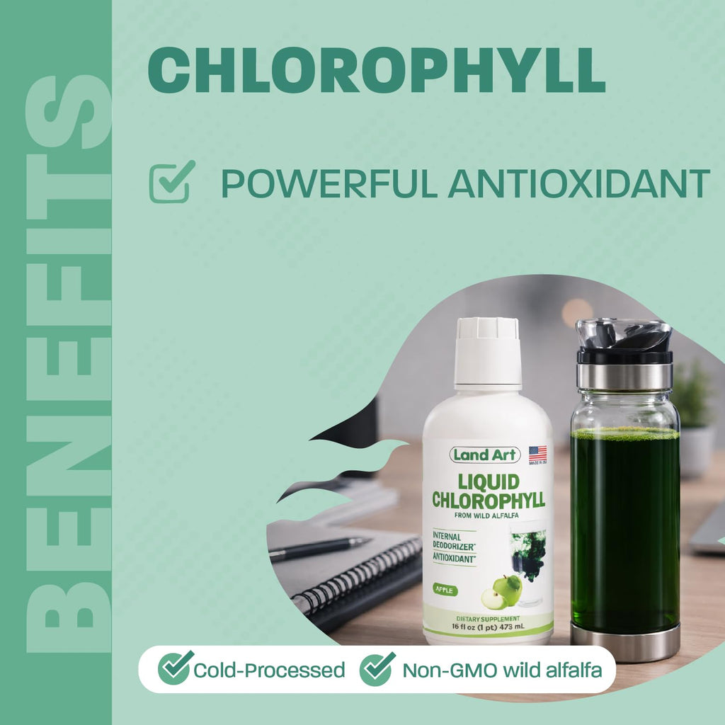 Natural herbal chlorophyll for wellness
