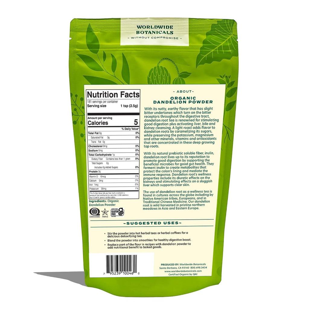 natural herbal dandelion root supplement