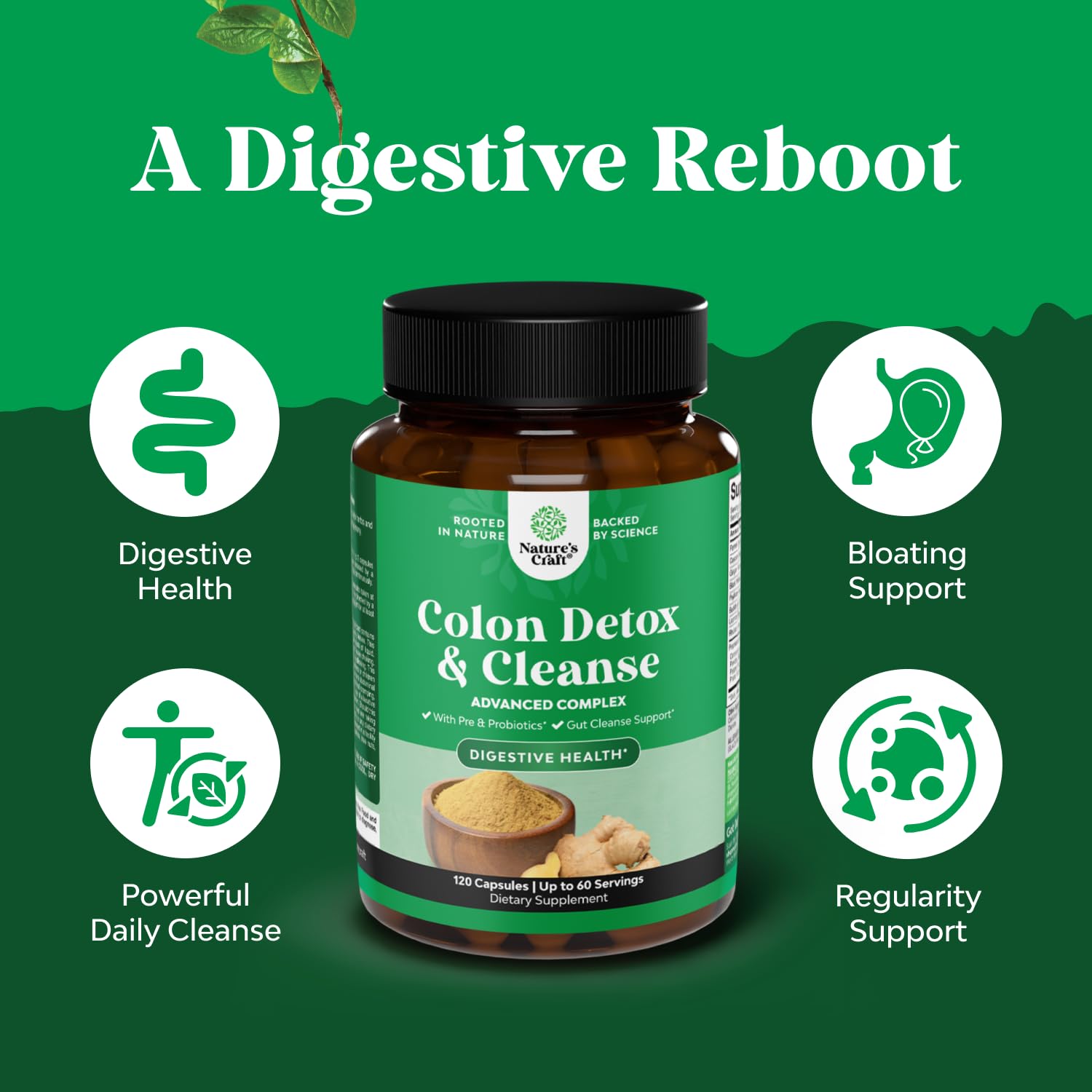 Natural herbal detox cleanse formula