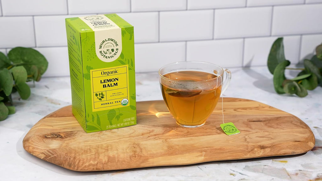 natural herbal detox lemon balm tea