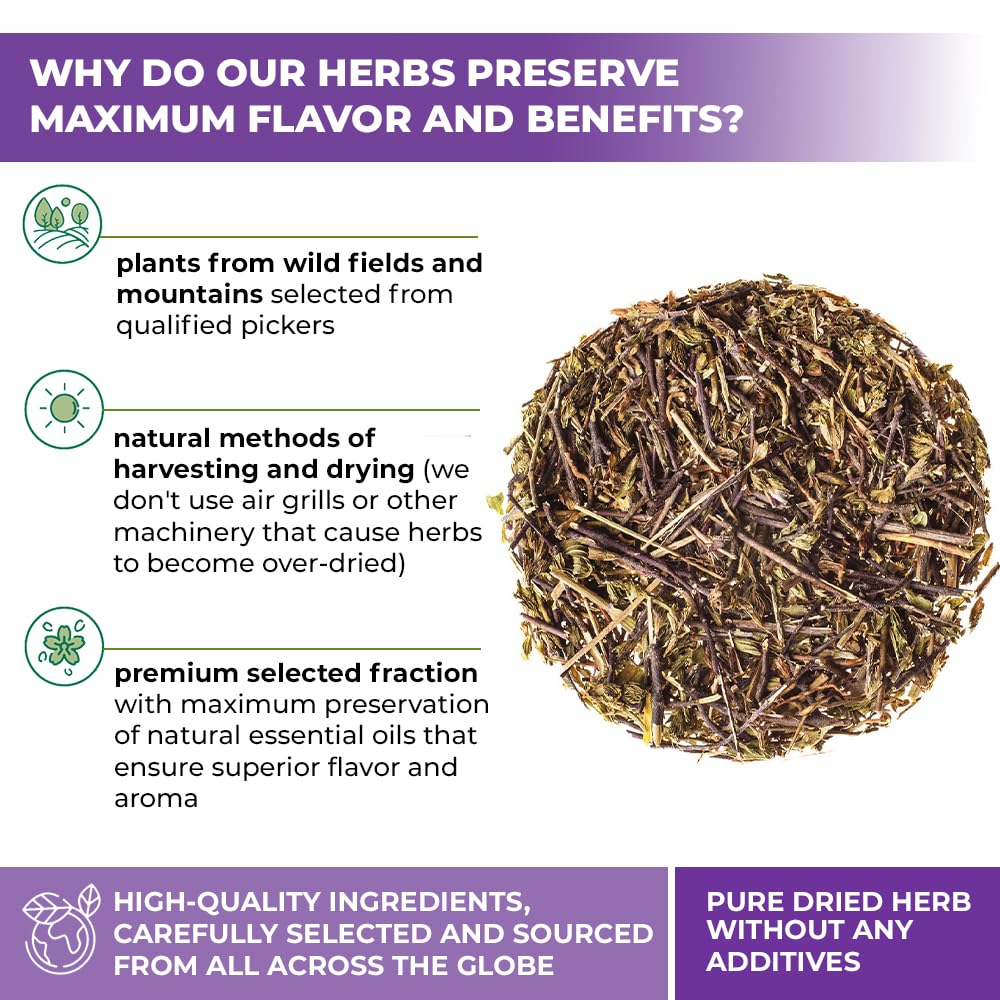 Natural herbal detox tea blend