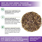 Natural herbal detox tea blend