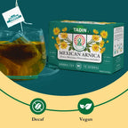 Natural herbal detox tea with arnica