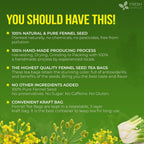 natural herbal detox tea with fennel