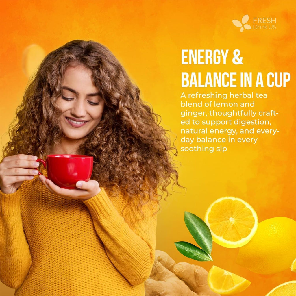 natural herbal detox tea with ginger