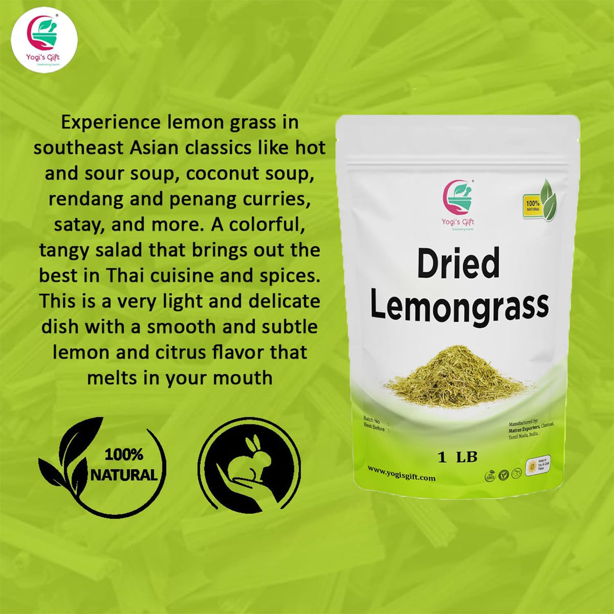 natural herbal detox tea with lemongrass