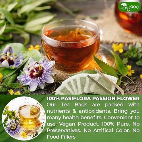 natural herbal detox tea with passion flower