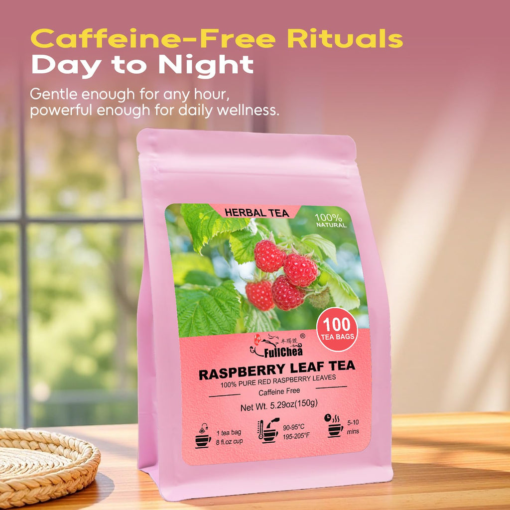 natural herbal detox tea with raspberry