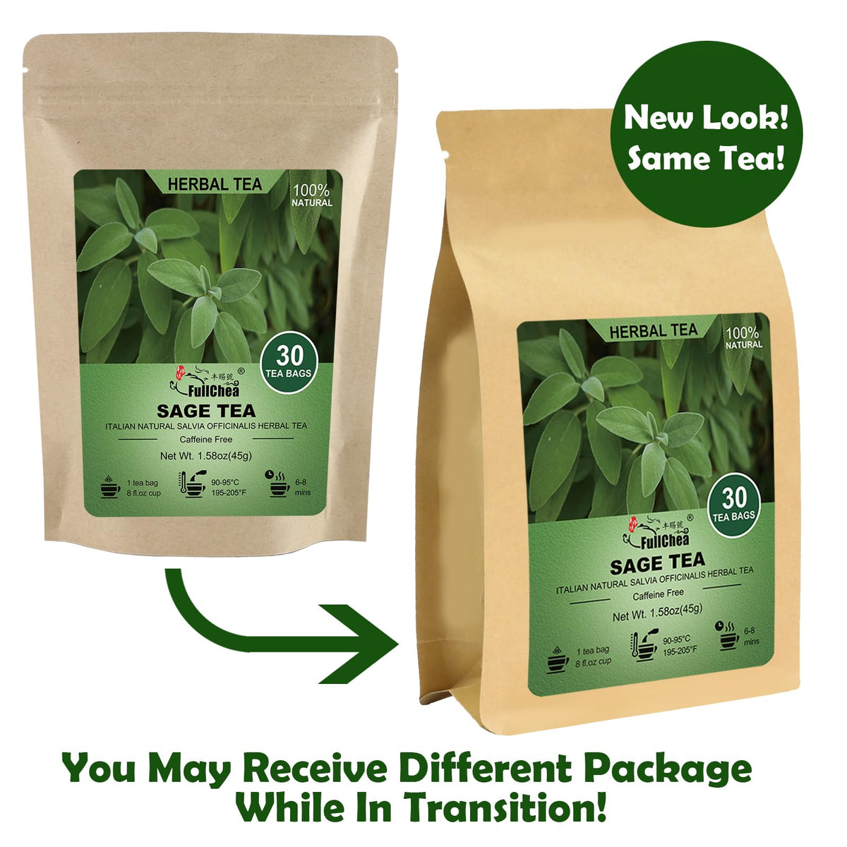 natural herbal detox tea with sage