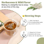 Natural herbal detox tea with yarrow
