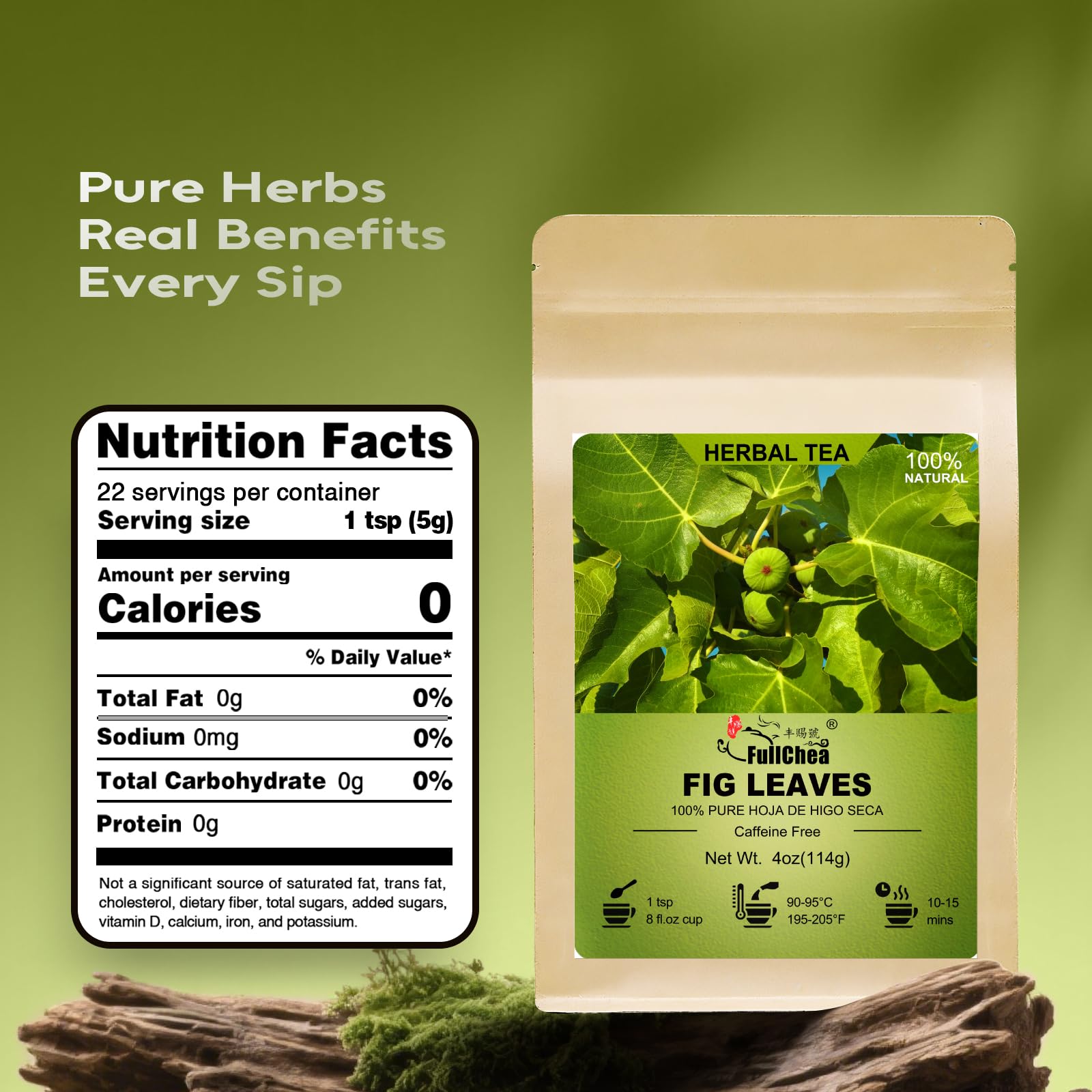 natural herbal fig leaf infusion