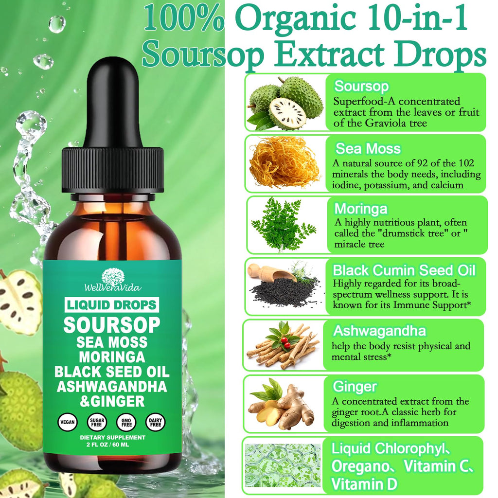 Natural herbal graviola drops benefits