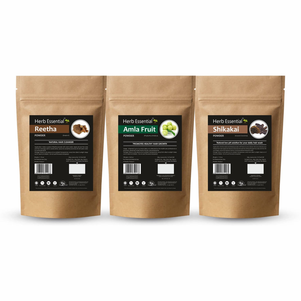 natural herbal hair care powder