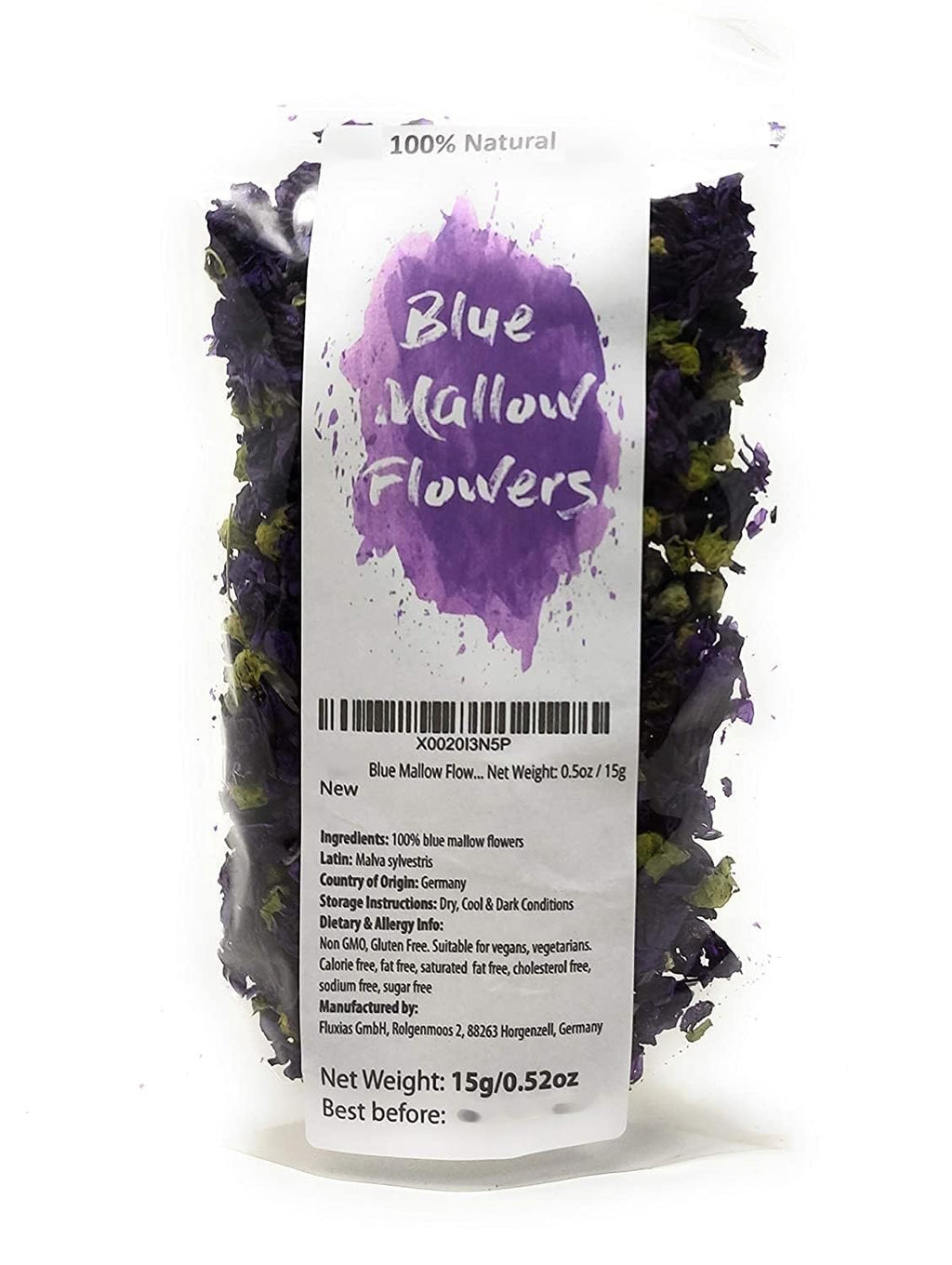 natural herbal infusion blue mallow