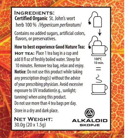 Natural herbal infusion for mood support
