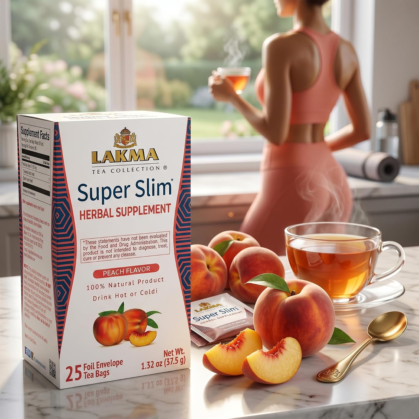 Natural herbal infusion for slimming