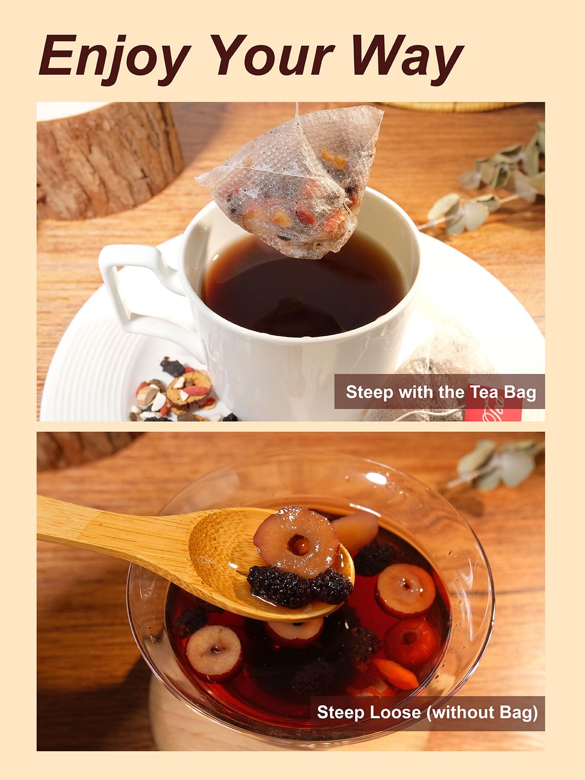 natural herbal infusion with ginseng