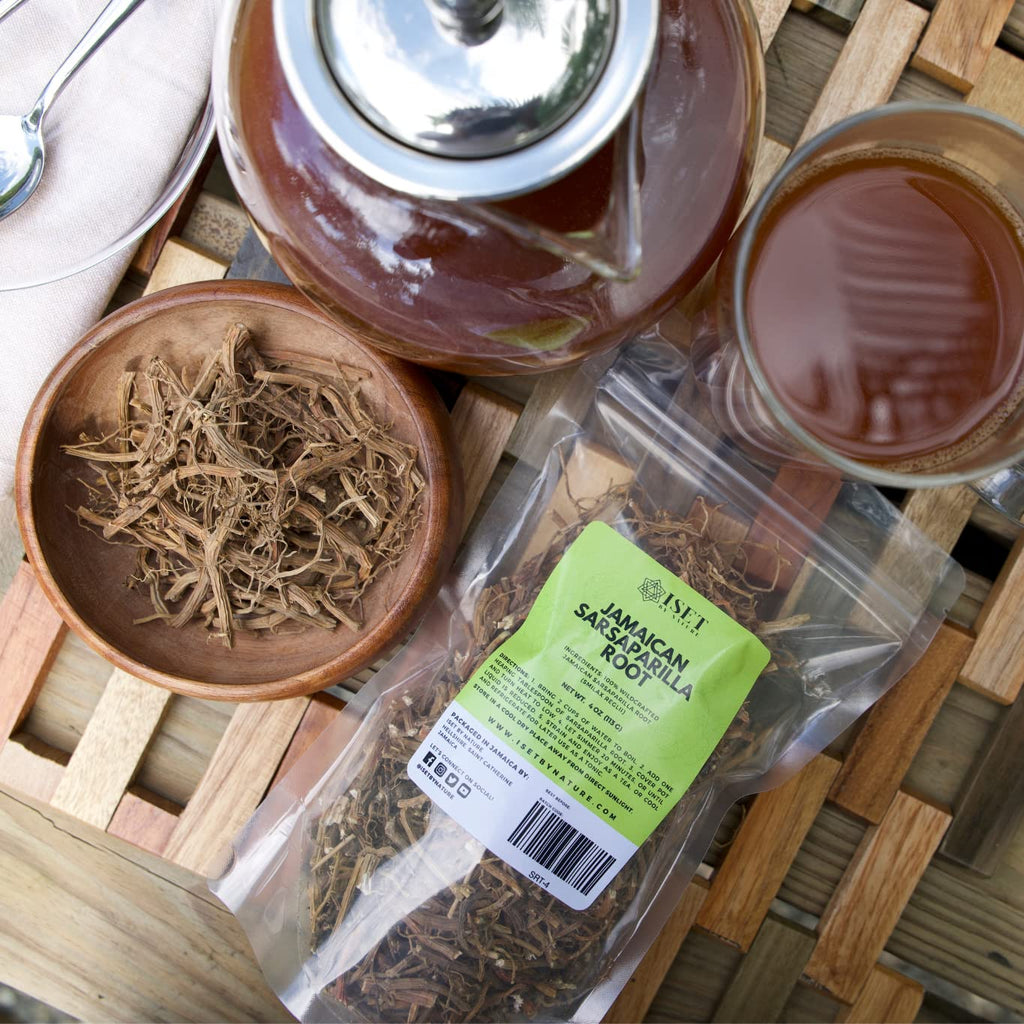 Natural herbal infusion with sarsaparilla
