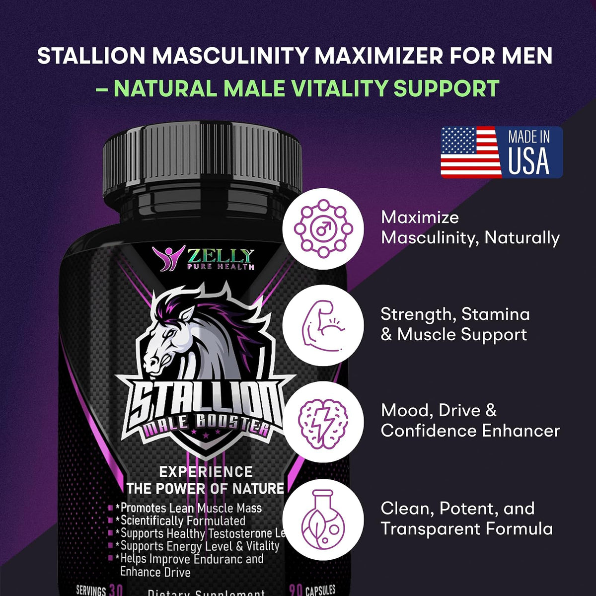 Natural herbal ingredients for men