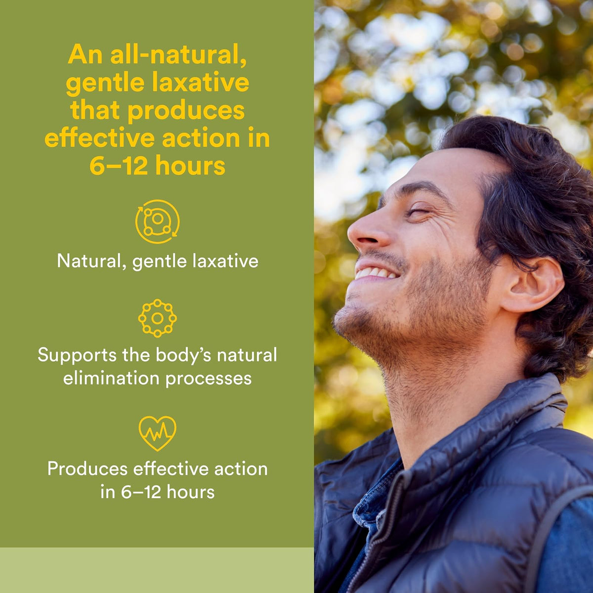 Natural herbal laxative formula tablets