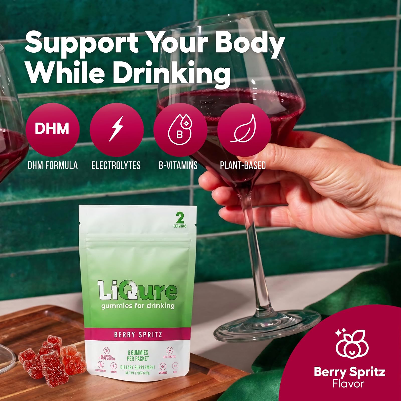 Natural herbal liver support gummies