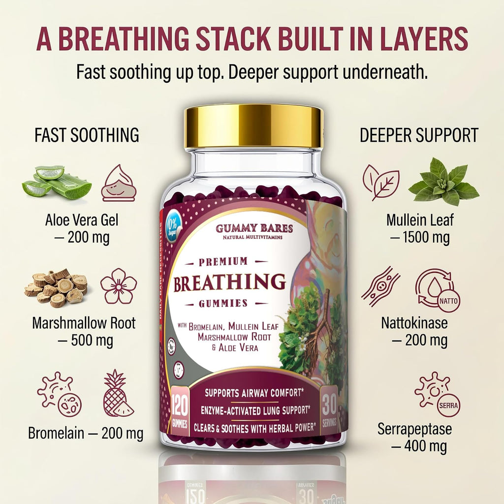 Natural herbal Mullein gummies for wellness