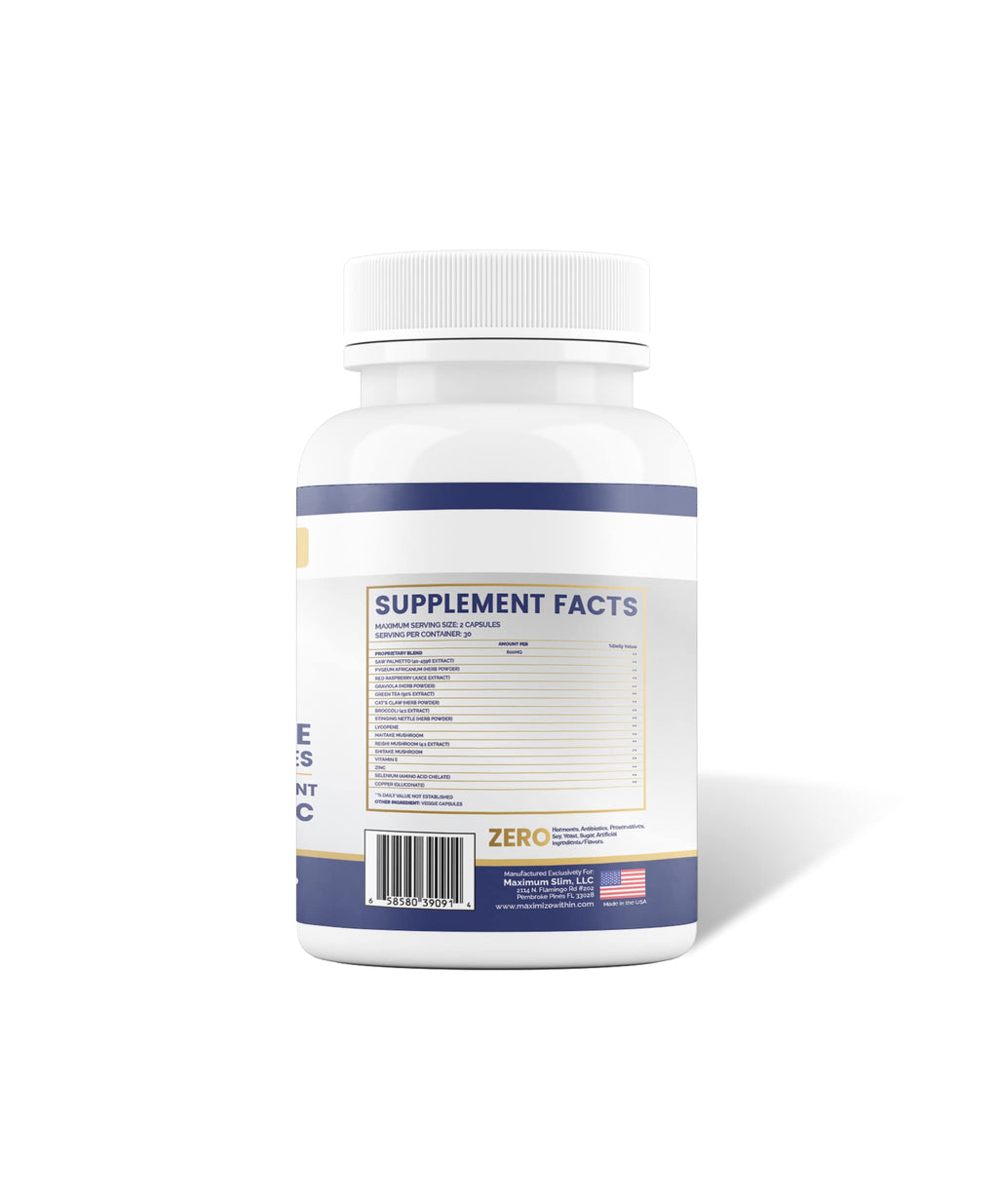 Natural herbal prostate complex